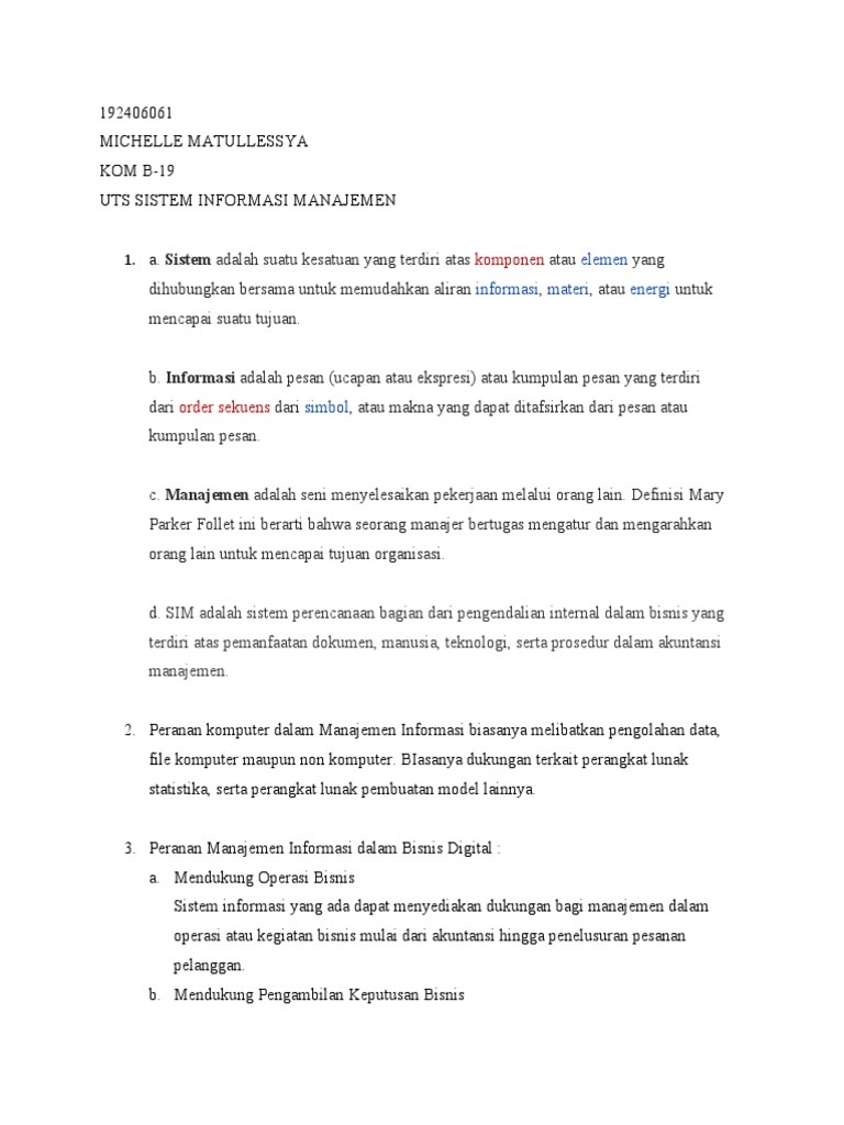 Michelle Matullessya Uts Sim | PDF