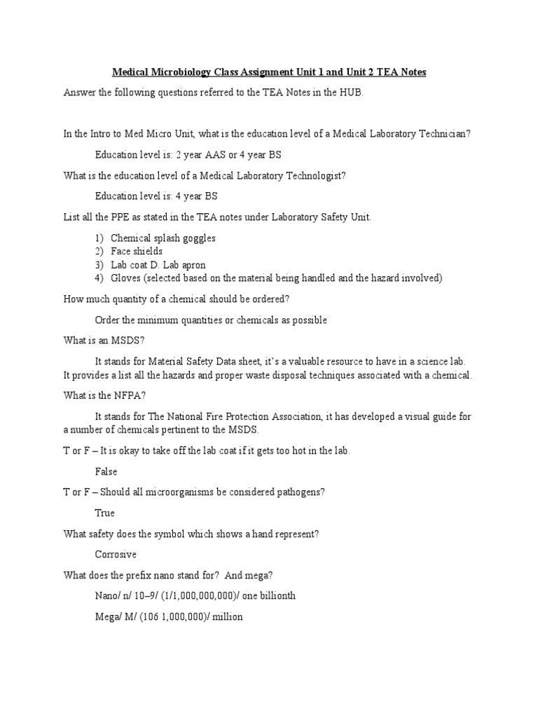 Microbiology Lab Safety and Education Guide | PDF