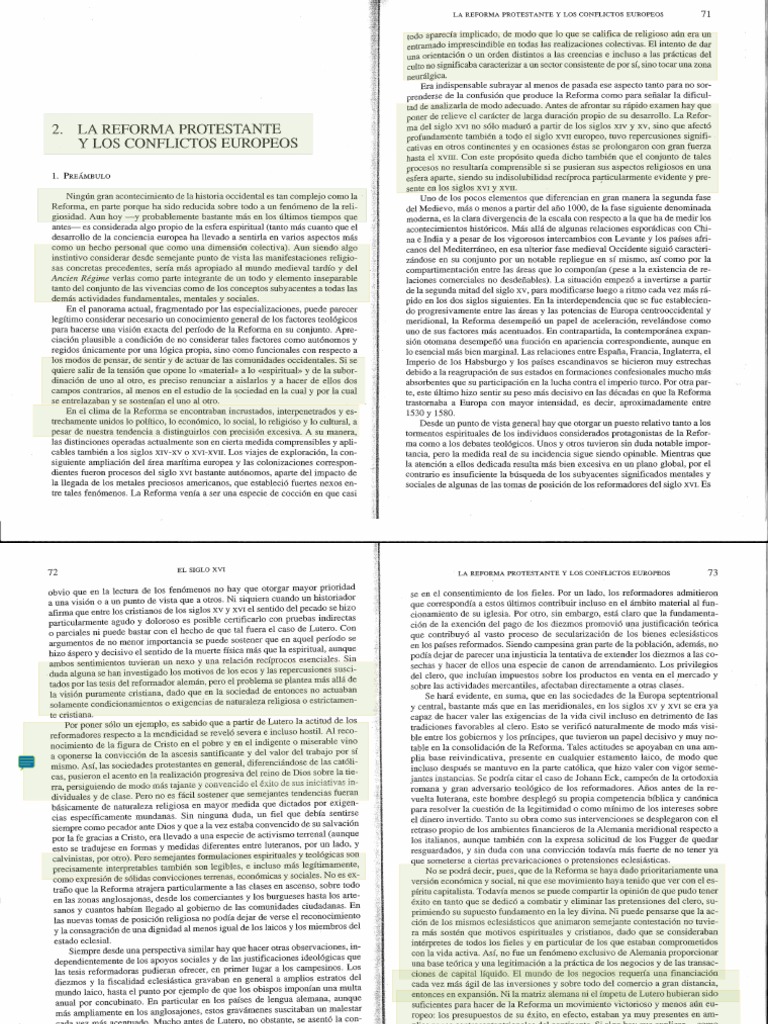 Tenenti, Alberto - .La Reforma Protestante y Los Conflictos Europeos ...