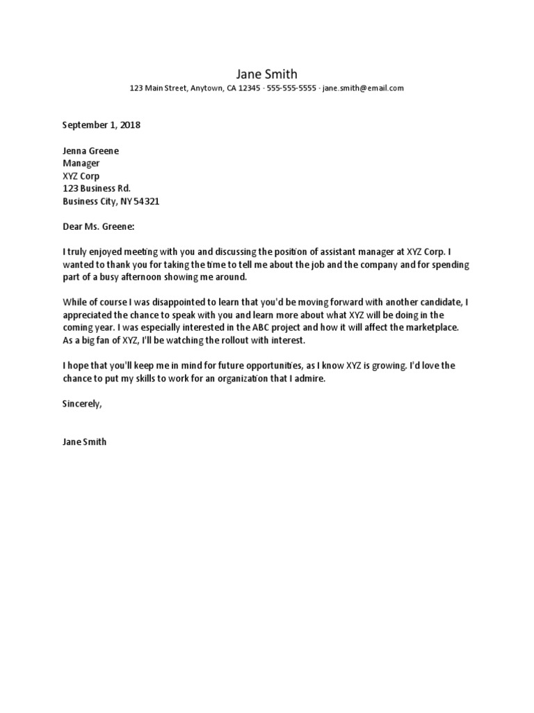 Sample Letter | PDF