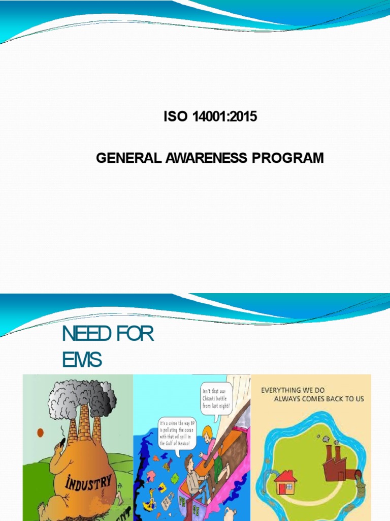 ISO 14001:2015 Awareness Program | PDF | Environmental Policy | Audit