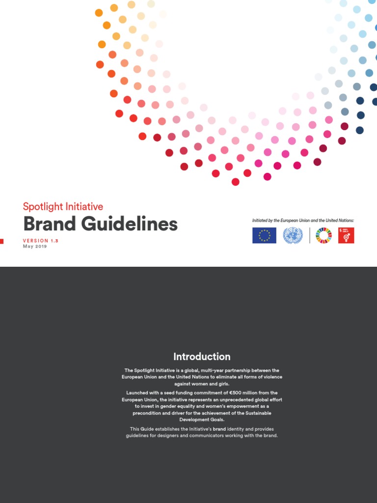 Spotlight Initiative Brand Guidelines (Global) May 2019 | PDF | Color