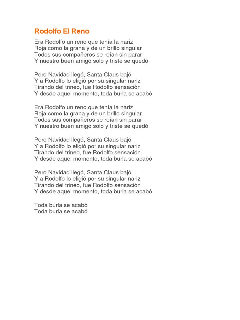 Rodolfo El Reno Letra | PDF