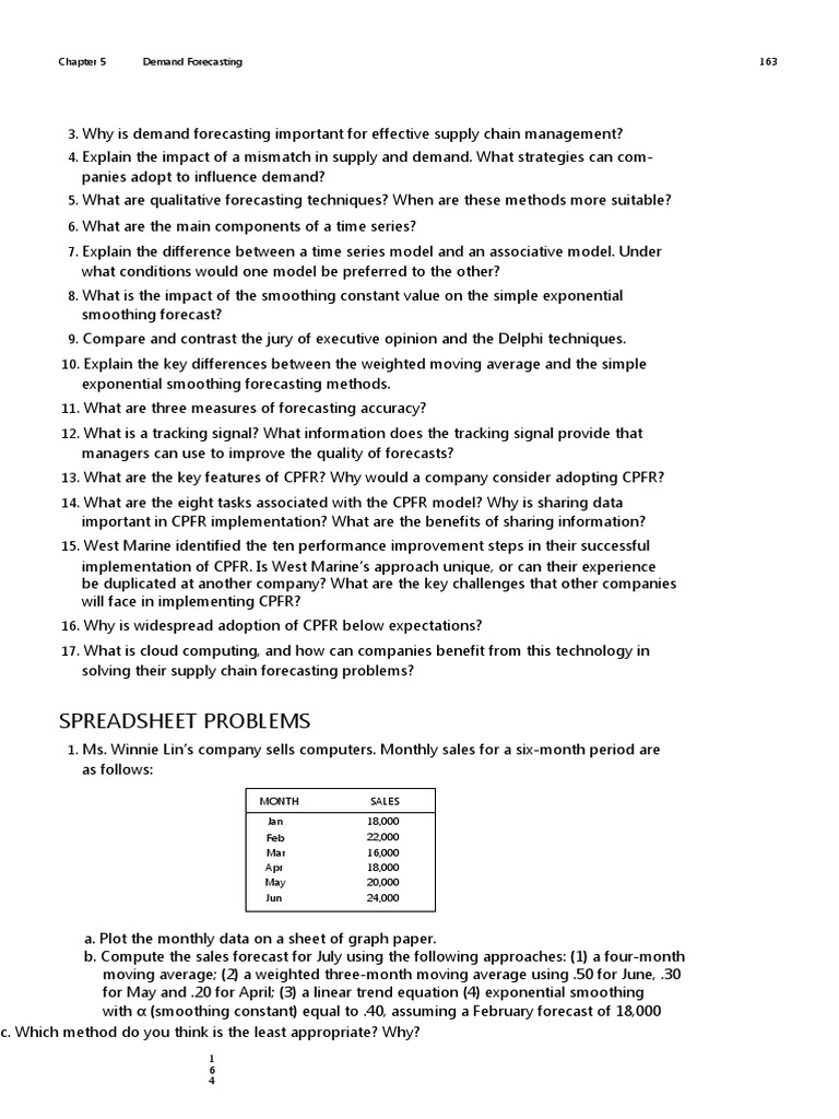 Forecast Problems-Practice | PDF | Forecasting | Moving Average