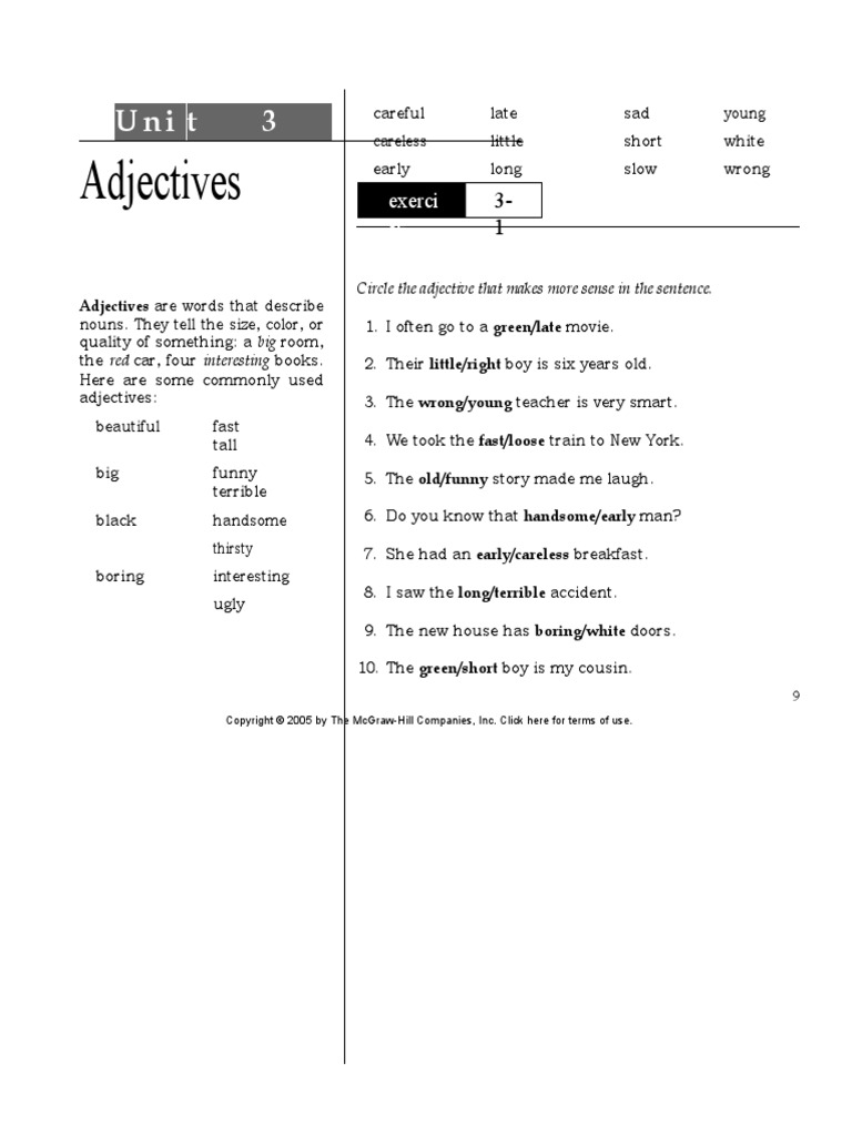 Adjectives From Practice Makes Perfect | PDF | Adjective | Predicate (Grammar)