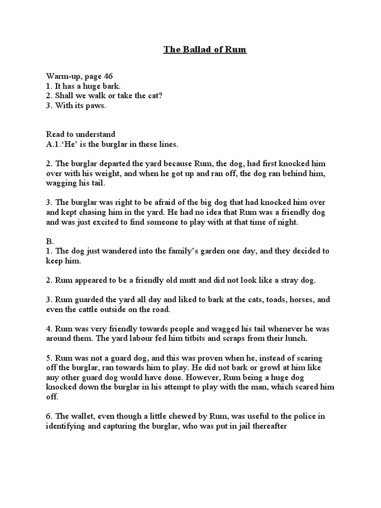 The Ballad of Rumm | PDF