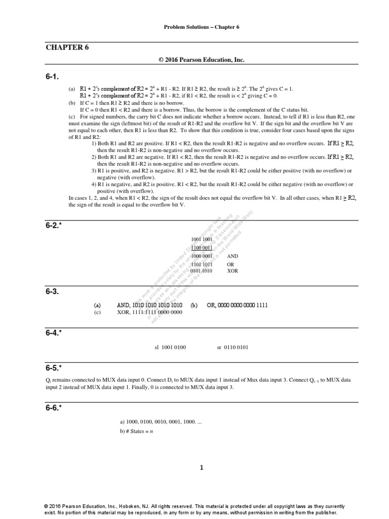 © 201 6 Pearson Education, Inc.: Problem Solutions - Chapter 6 | PDF ...