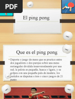 Que Es El Ping Pong o Tenis de Mesa | PDF