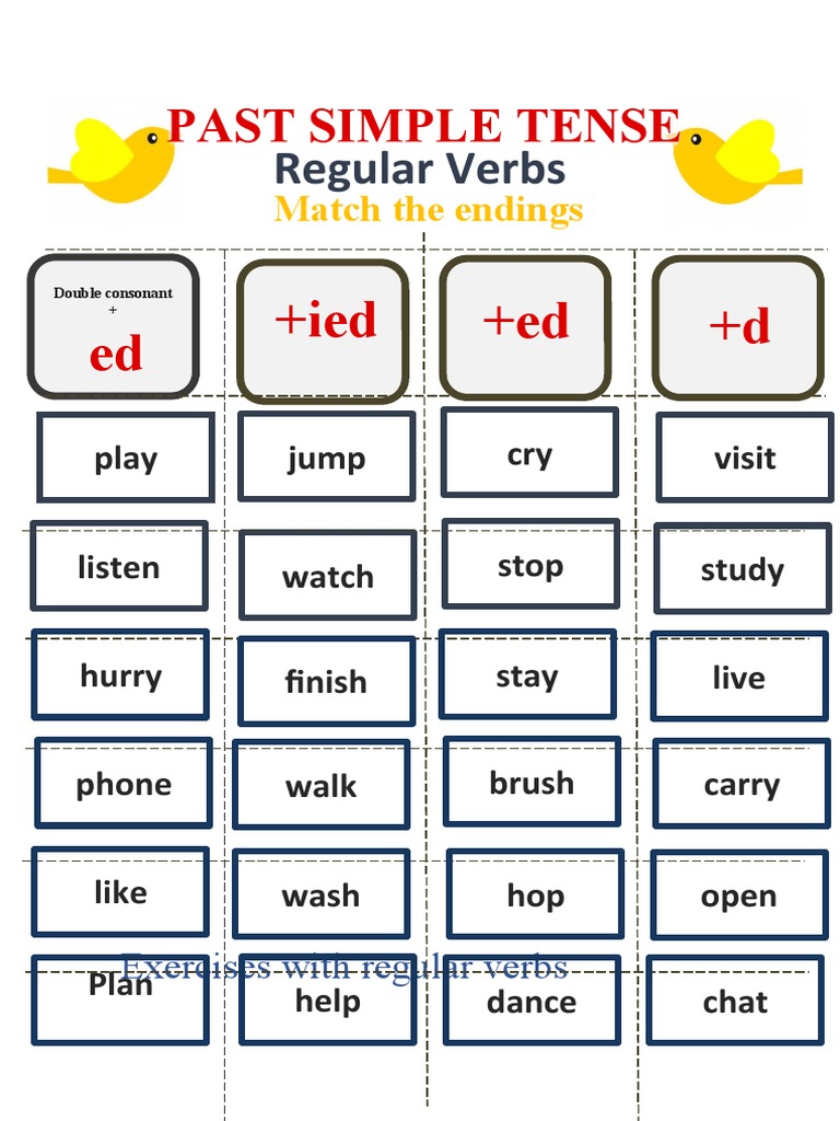Exercises With Regular Verbs | PDF | Morphology | Syntax