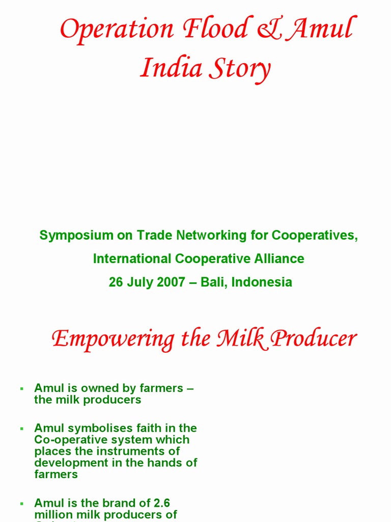 Amul India Story | PDF | Dairy | Food And Drink