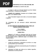 Ley Del Issfam 2022 | PDF | Seguro de vida | México