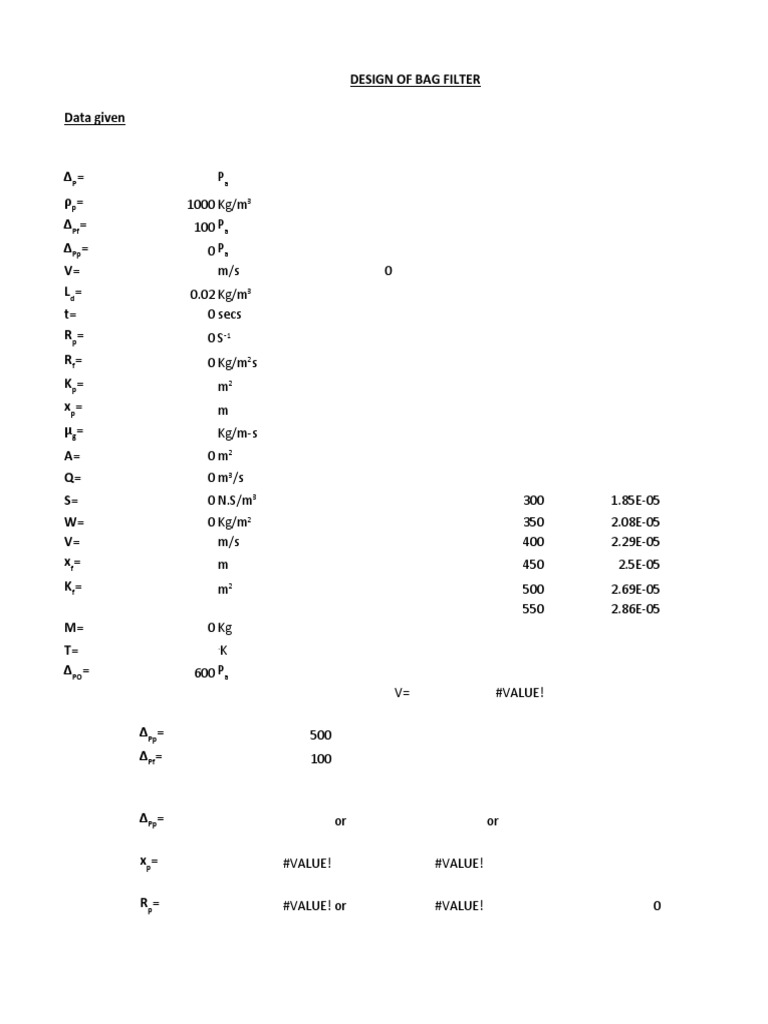 Bag Filter | PDF