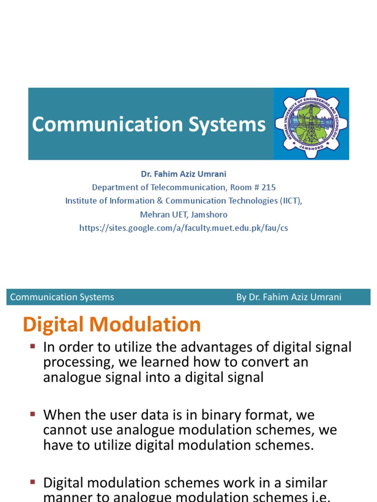 Unit05 Cs Digital Modulation | PDF | Modulation | Bit Rate