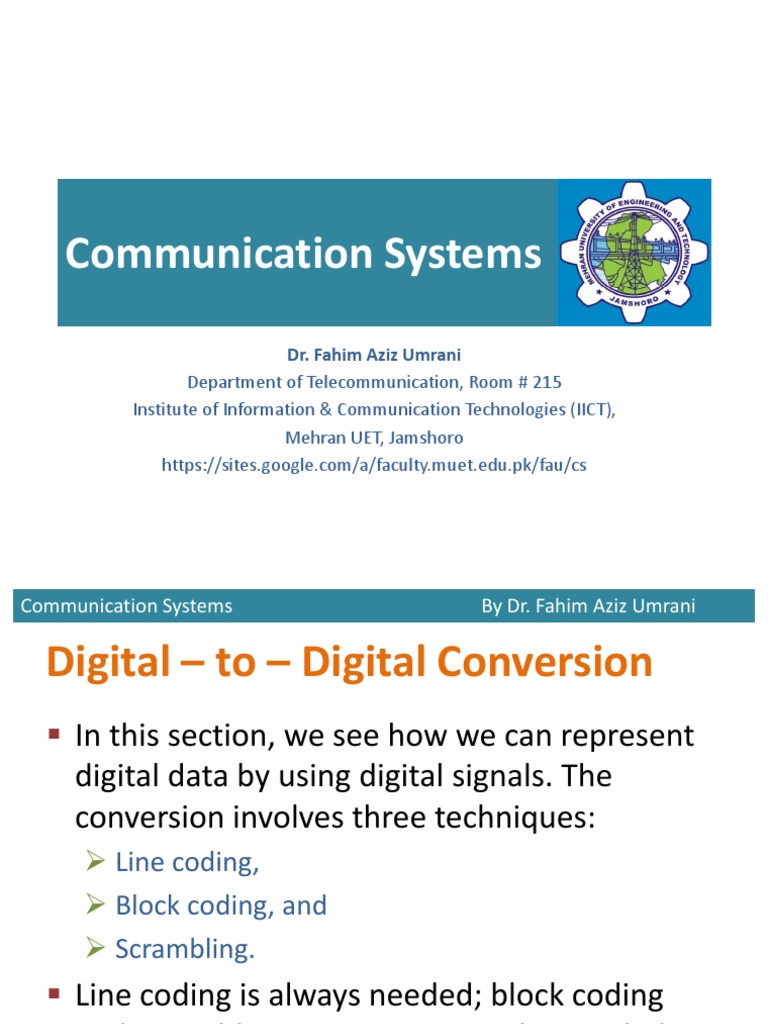 Unit08 Cs Line Encoding | PDF | Computer Science | Electrical Engineering