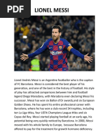 Messi: Life, Career, and Impact | PDF | Lionel Messi | Sports