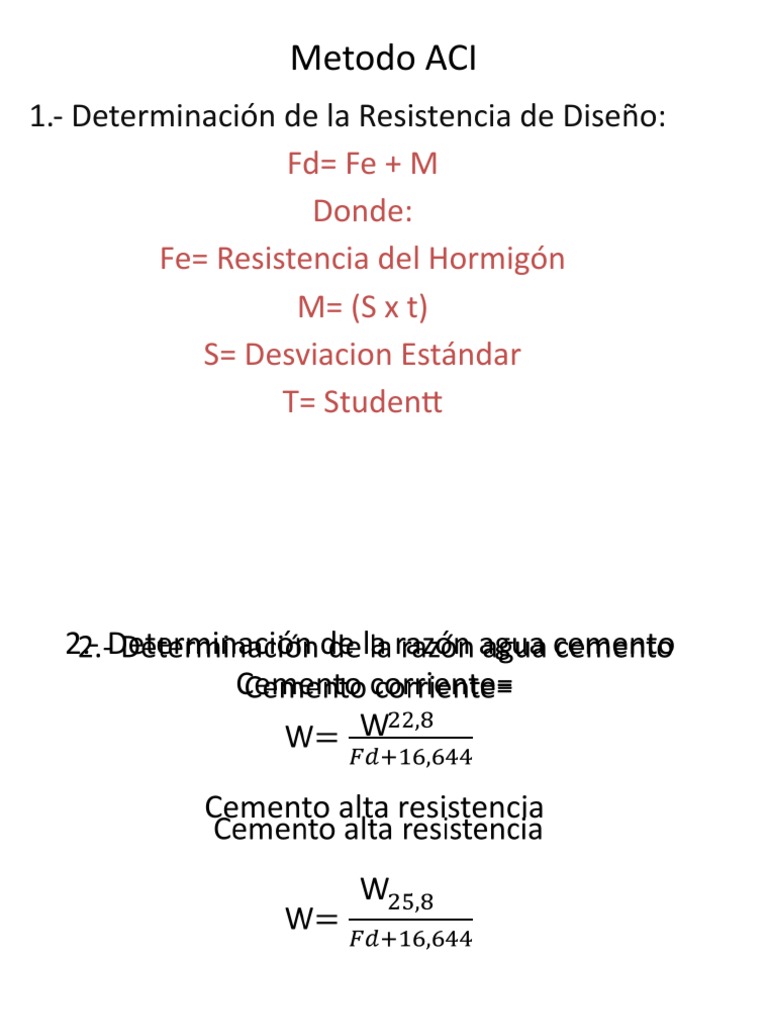 Metodo ACI Paso A Paso | PDF