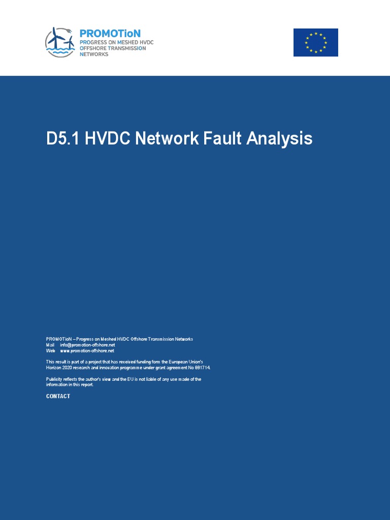 D5.1 PROMOTioN Deliverable 5.1 HVDC Network Fault Analysis | PDF | High Voltage Direct Current ...