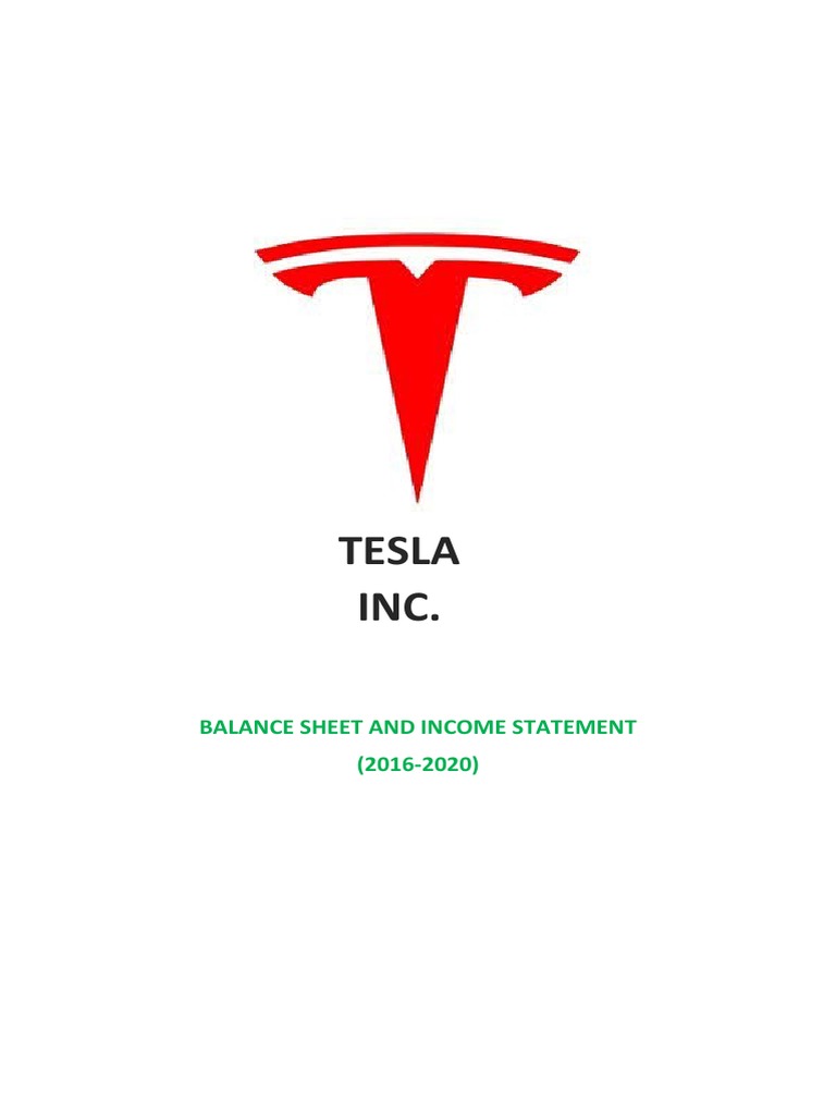 TESLA-financial Statement 2016-2020 | Download Free PDF | Balance Sheet ...