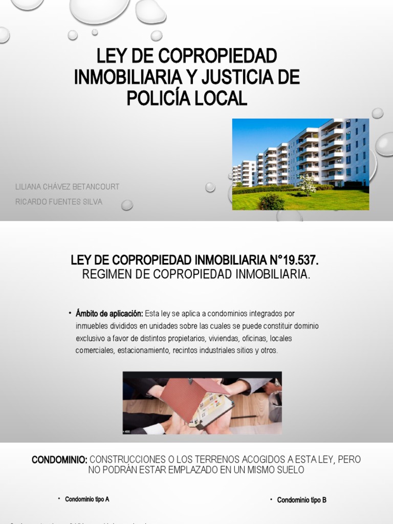 Ley de Copropiedad Inmobiliaria y Administración | PDF | Condominio ...