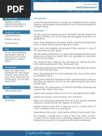 Stranded On A Desert Island Lesson Plan | PDF | Treasure | Nature