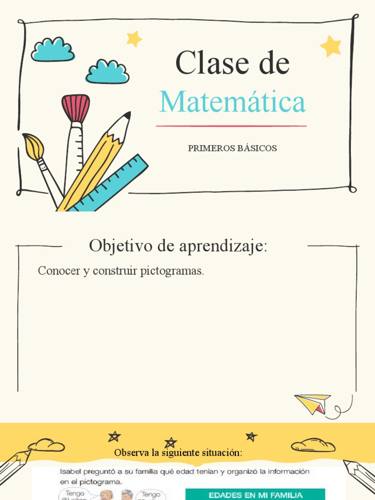 Clase Matemática Pictograma | PDF