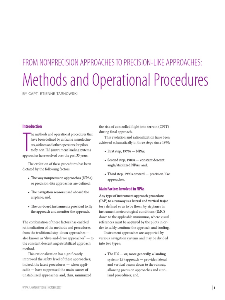 Precision Approaches Web | PDF | Spaceflight Technologies | Aviation Safety