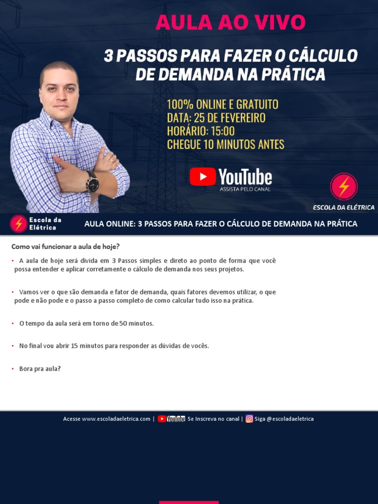 Apresentação Aula - 3 Passos para Fazer o Cálculo de Demanda Na Prática ...
