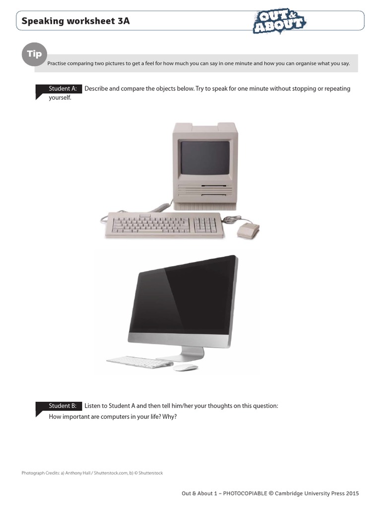 Speaking Worksheet 3A | PDF