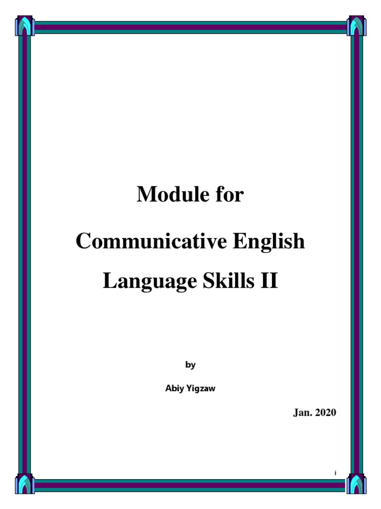 Communicative English Skills II Module | PDF | Human Nature | Psychology
