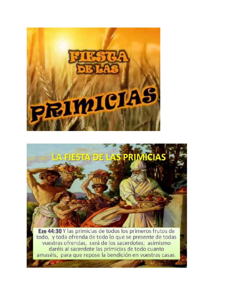 El Significado de las Primicias en la Biblia | PDF | Contenido bíblico ...