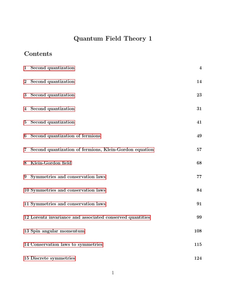 QFT1 Lectures | PDF | Quantum Field Theory | Quantum Electrodynamics