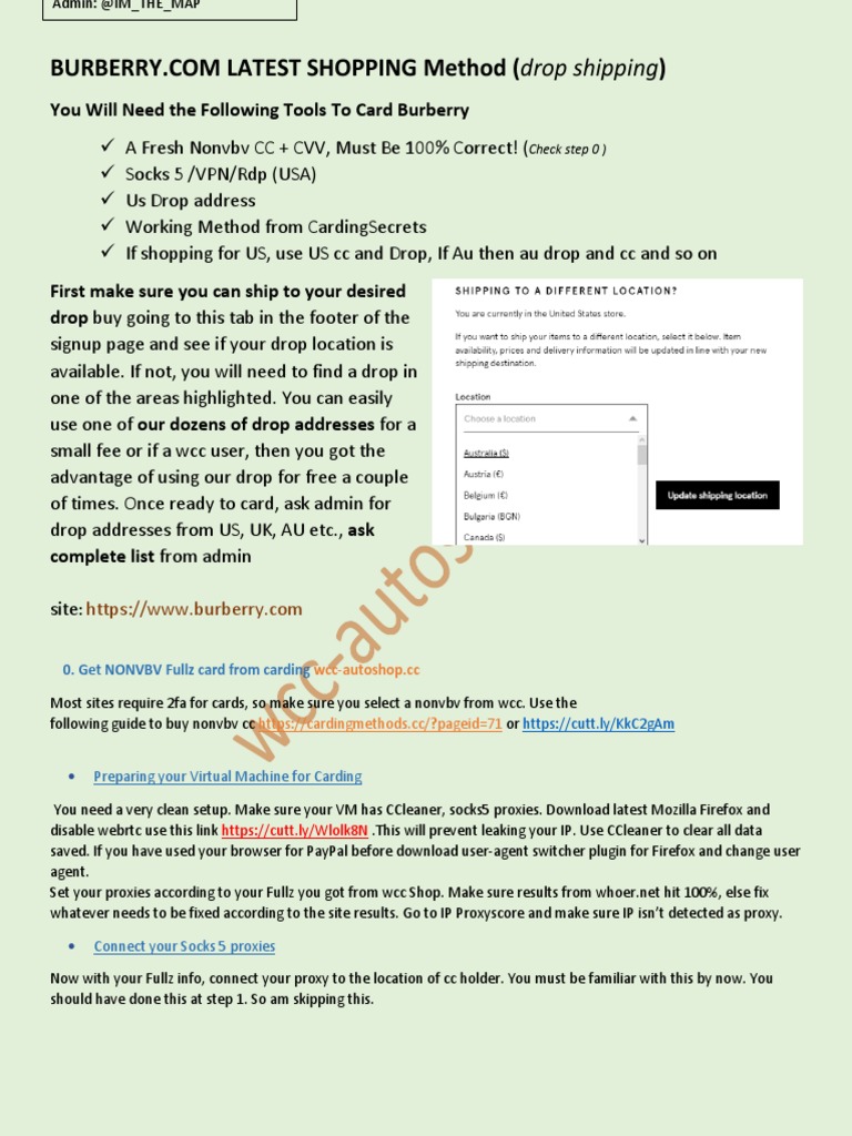 HOW TO CASHOUT Burberry Method WCC | PDF | Proxy Server | Information Age