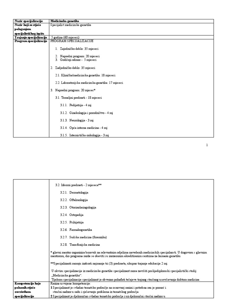 Medicinska Genetika | PDF