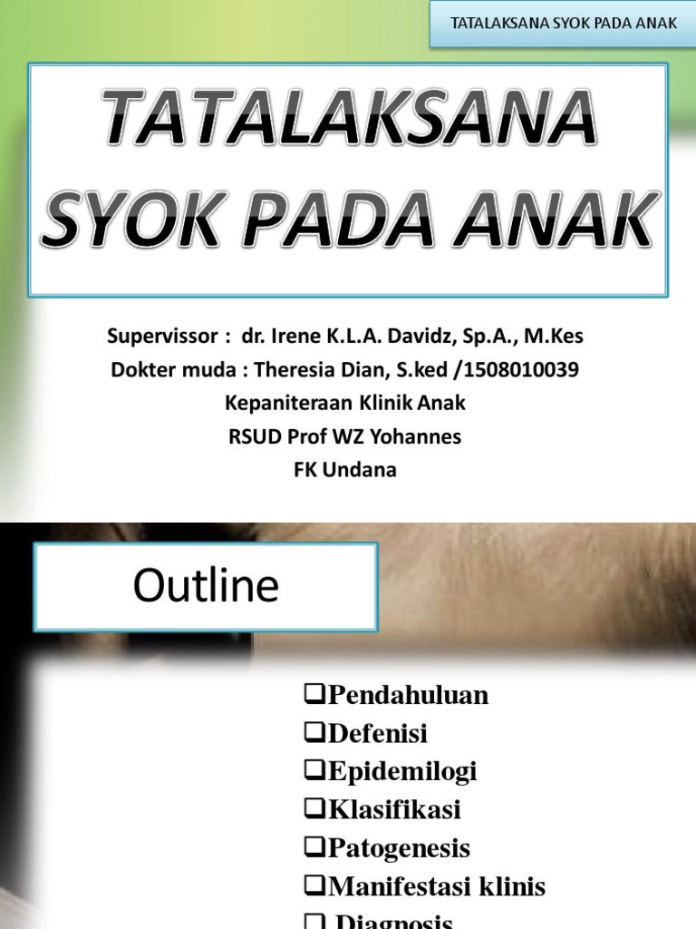 Tatalaksana Syok Pada Anak | PDF