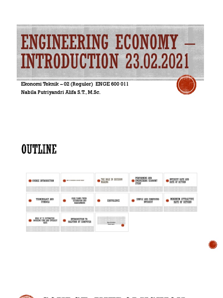 Engineering Economy Fundamentals | PDF | Cost Of Capital | Interest