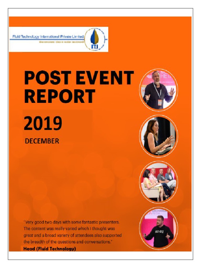 Post Event Report | PDF | Motivation | Motivational