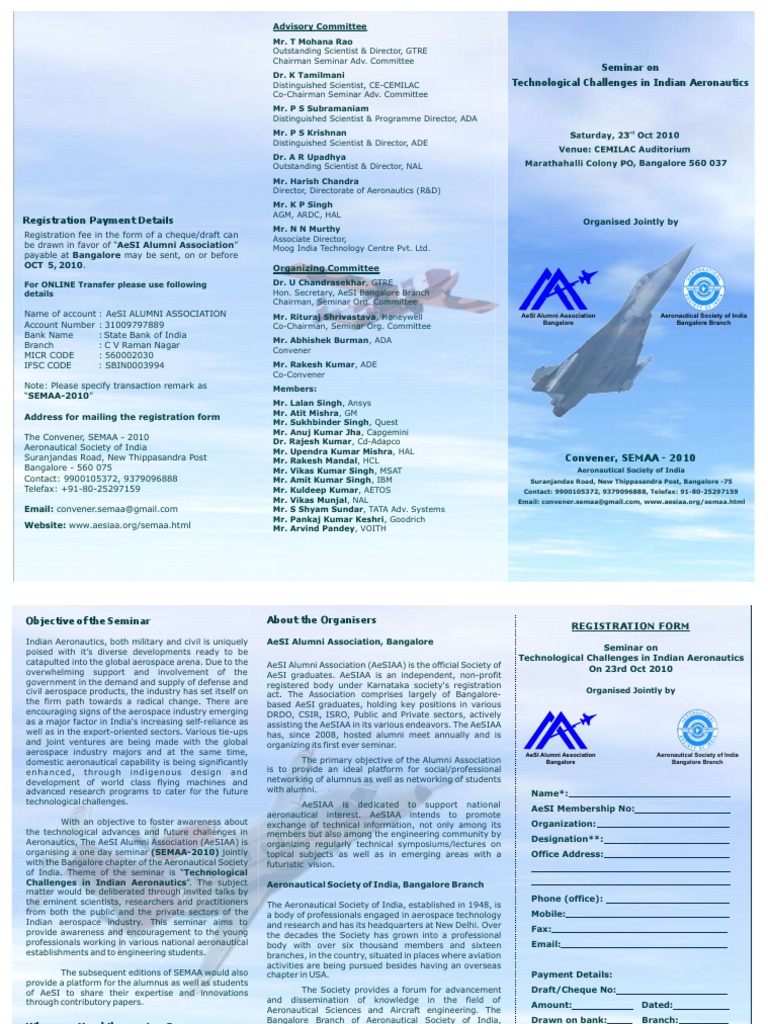 Brochure Semaa | PDF | Aerospace | Science And Technology