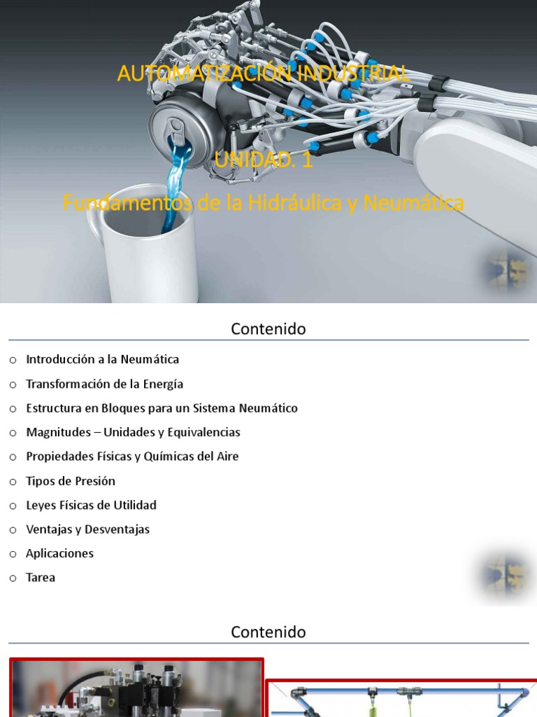 Fundamentos de La Neumatica - Estructura de Un Sistema Neumatico | PDF | Gases | Neumática
