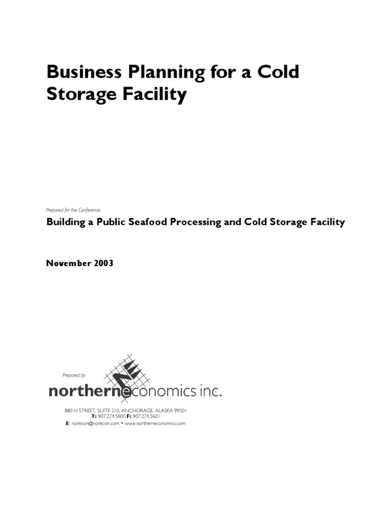 Business Plan For Cold Storage | PDF | Feasibility Study | Business Plan