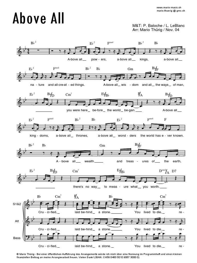 Above All - Michael W. Smith | PDF