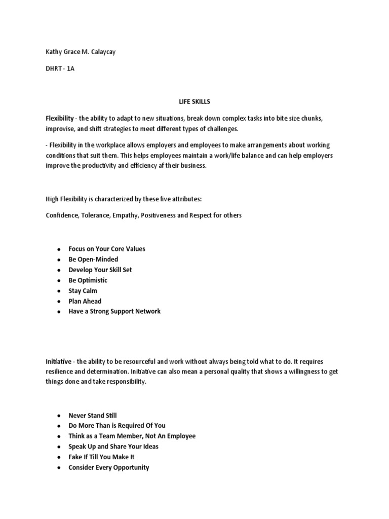 Life Skills (Flips) | PDF | Empowerment | Leadership