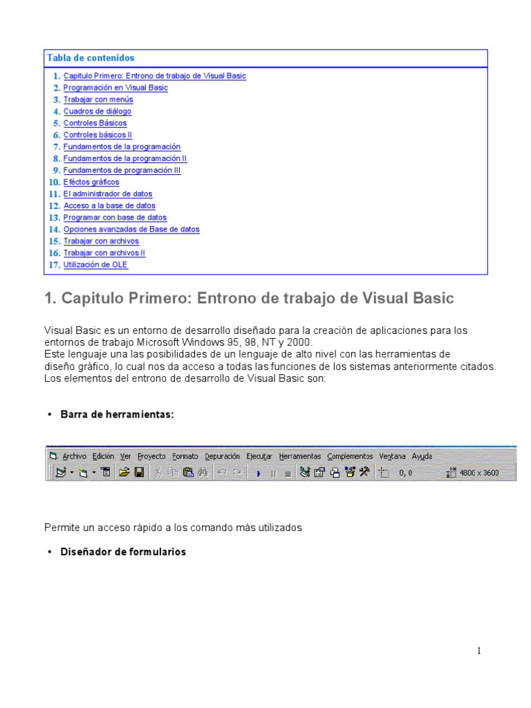 Apuntes Visual Basic Pdf Básico Variable Informática