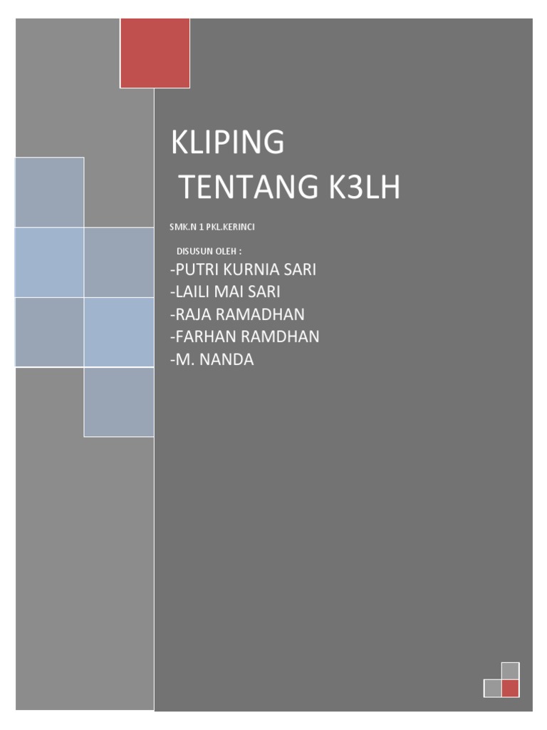 Kliping K3LH | PDF | Ilmu Sosial
