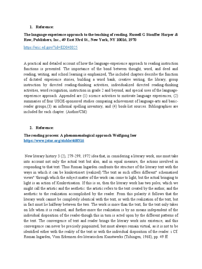 Reading Approach | PDF | Experience | Fluency