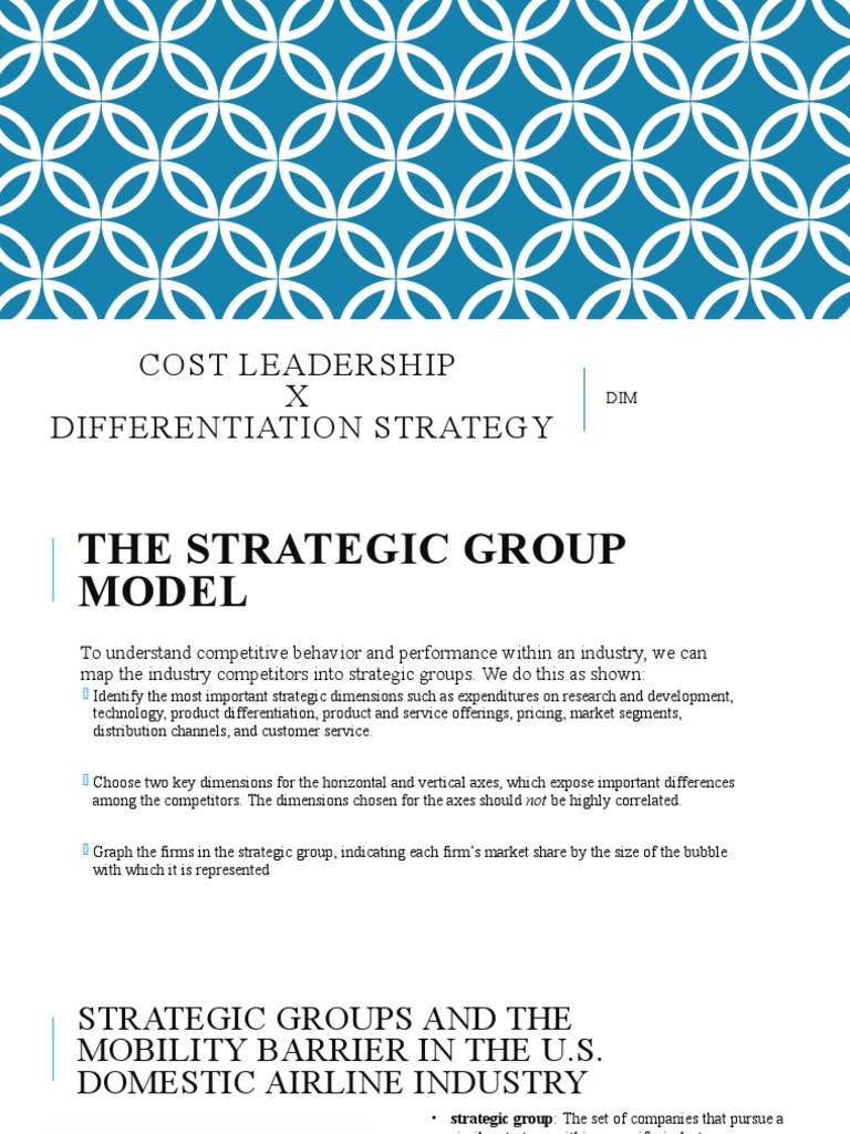Cost Leadership and Differentiation | Download Free PDF | Competitive ...