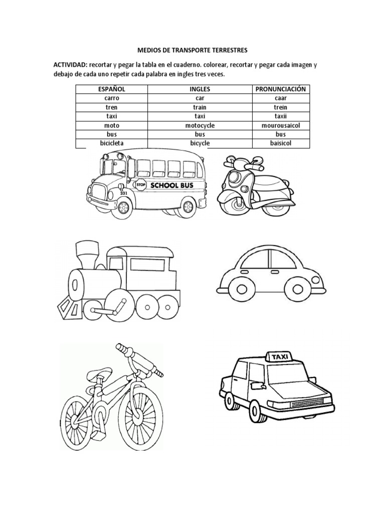 Medios de Transporte Terrestres 1 | PDF