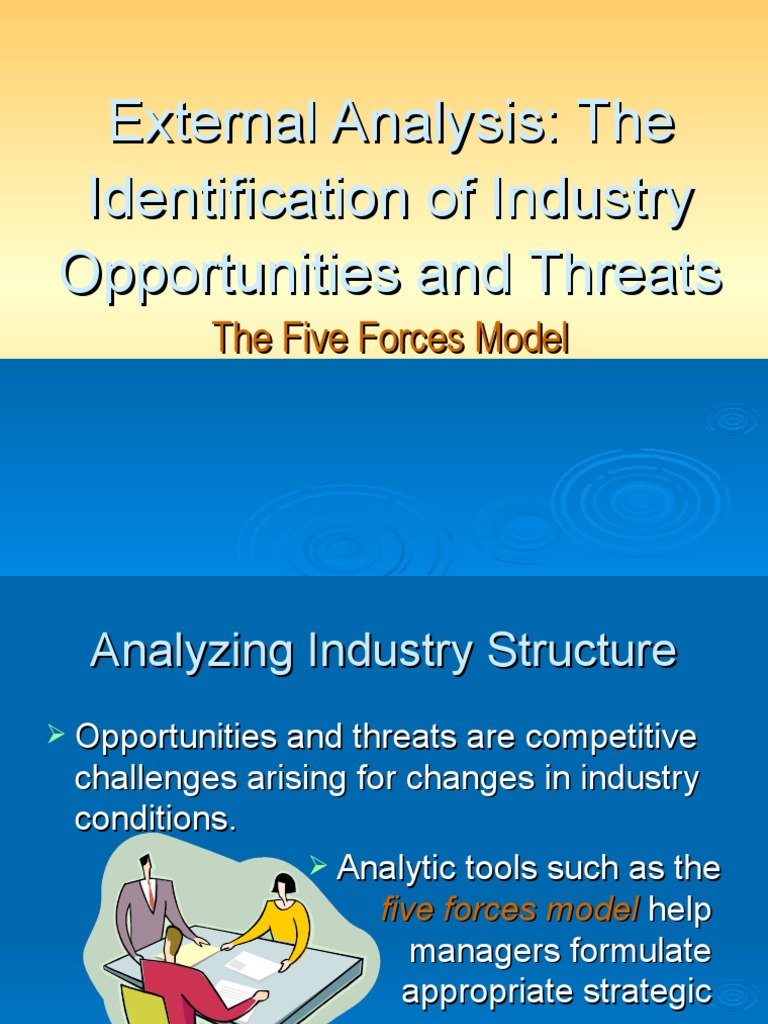 Five Forces Model For External Analysis | PDF | Profit (Economics ...