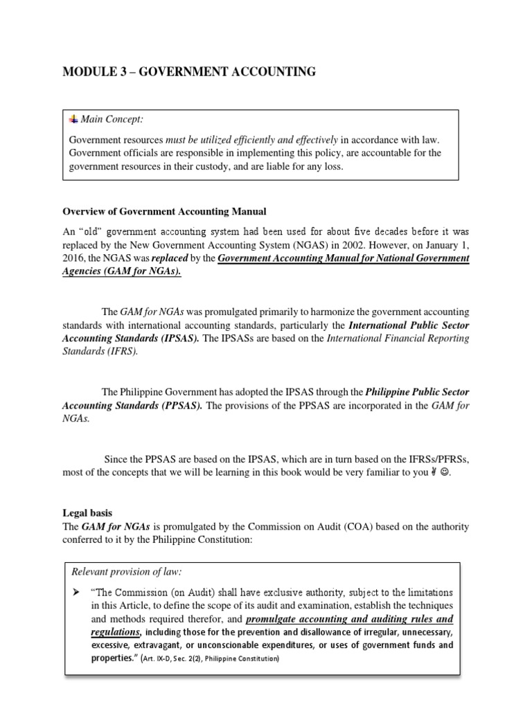 5 - Notes On Government Accounting | PDF | Financial Statement | Accounting