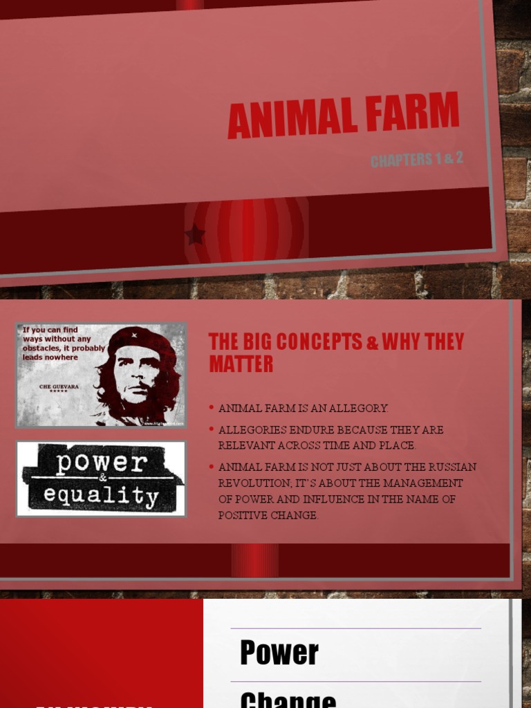 Animal Farm: Chapters 1 & 2 | PDF
