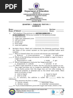Science 6 Quarter 1 Summative Test 1 | PDF | Mixture | Solubility